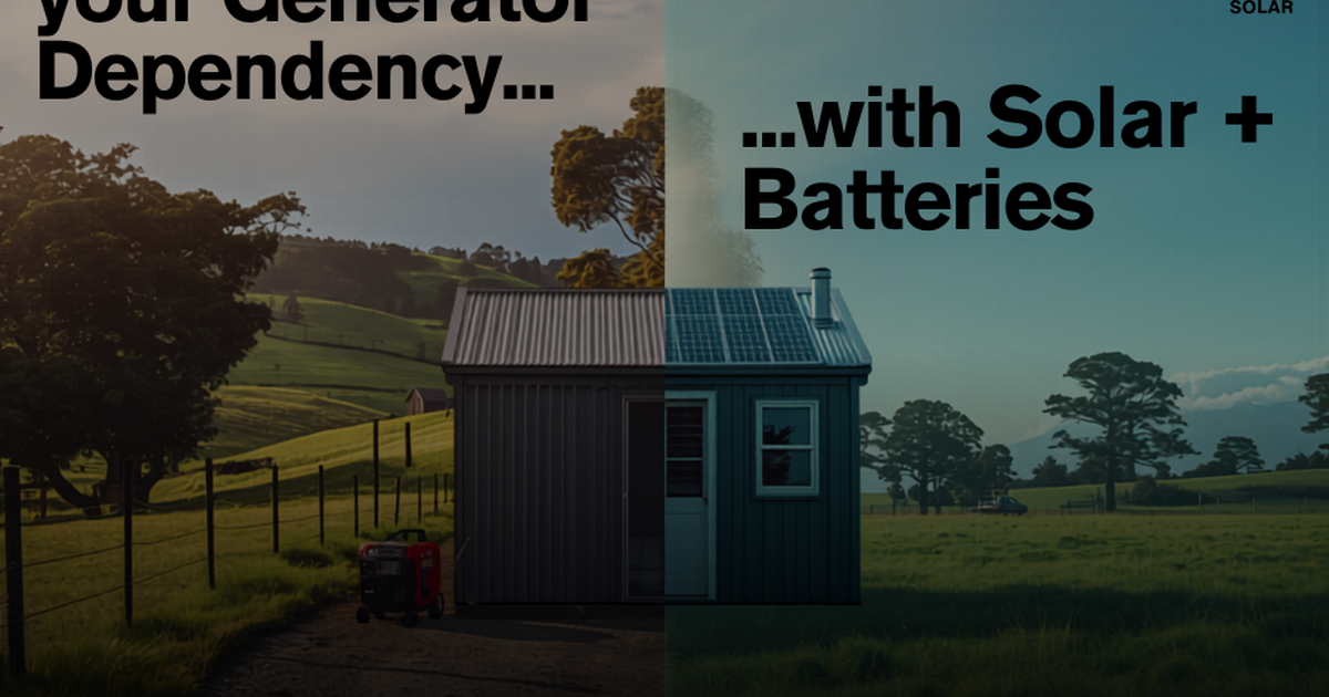 How to Reduce Your Generator Dependency with Solar and Batteries – LUX ...