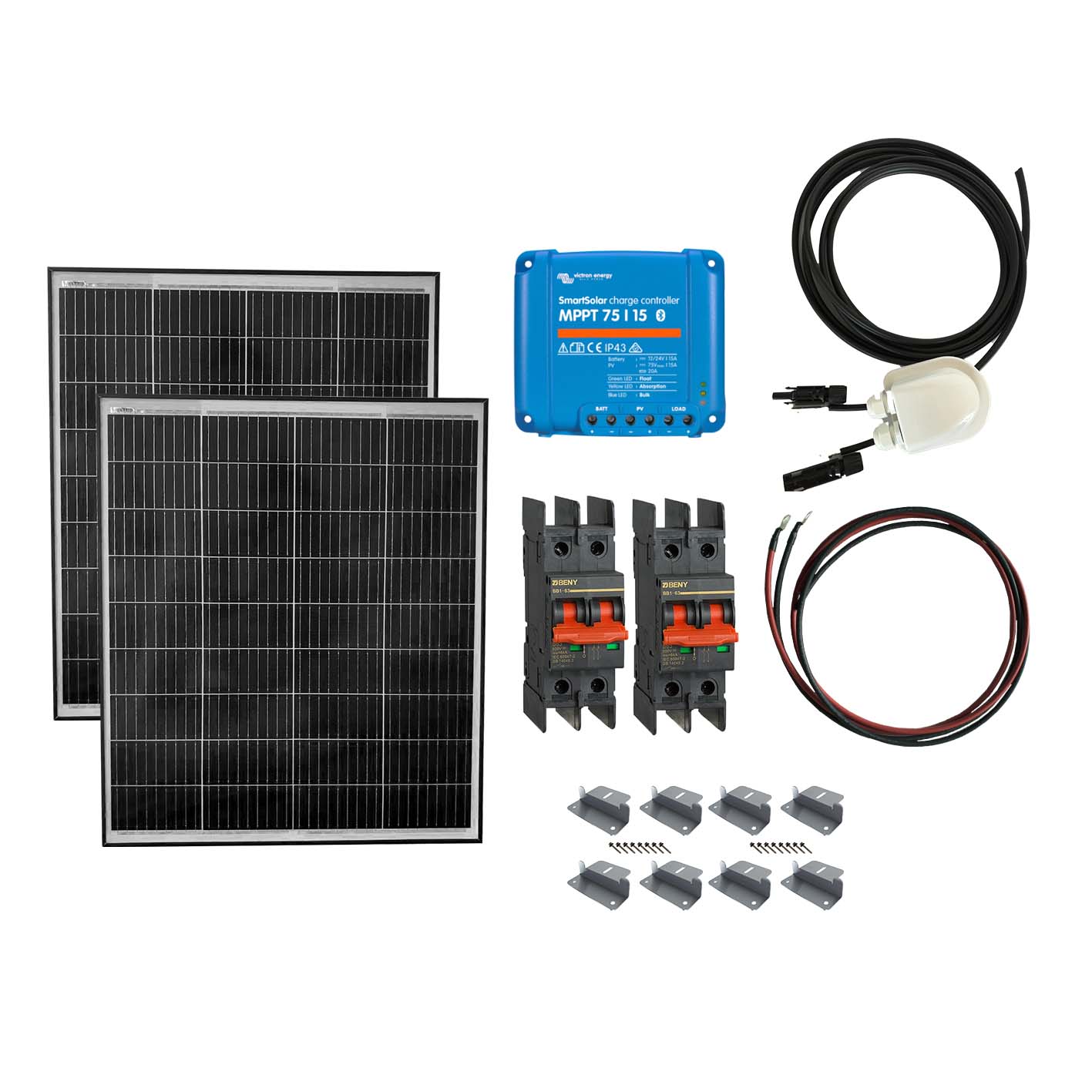 Campervan, Boat, Motorhome Solar Kits - 120 to 880 Watt - DIY Install ...