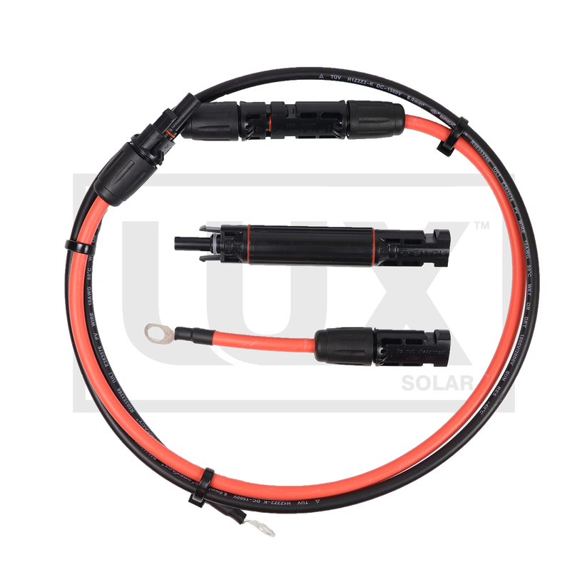 Solar Battery Cable with Inline solar Fuse holder and Solar Fuse – LUX ...